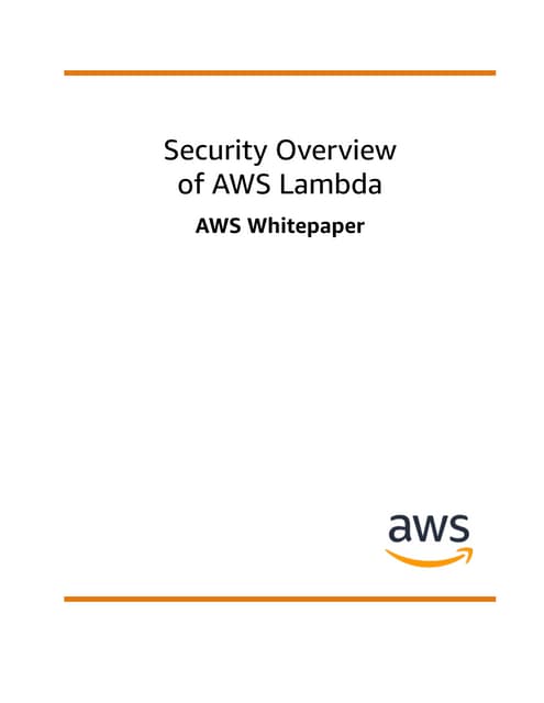 AWS Security Overview | PPT