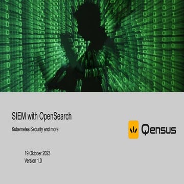 Security Analytics With Opensearch Pdf