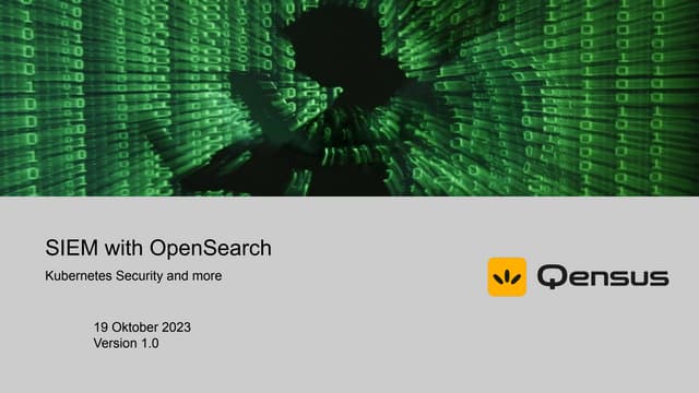 Security Analytics With Opensearch Pdf