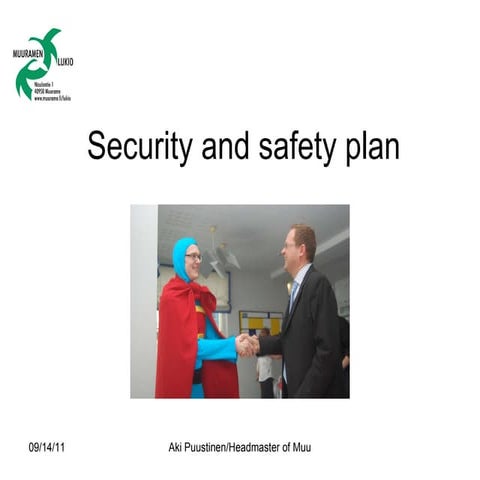 Security and safety plan | PPT