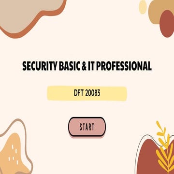 SECURITY BASIC & IT PROFESSIONALS SLIDES | PPT