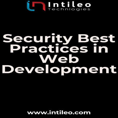 Security Best Practices In Web Development Pdf