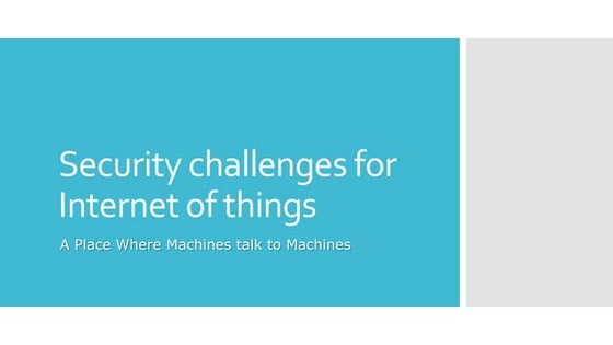 What Exactly is Internet of Things? - IoT Video Series - Part -1 | PPT