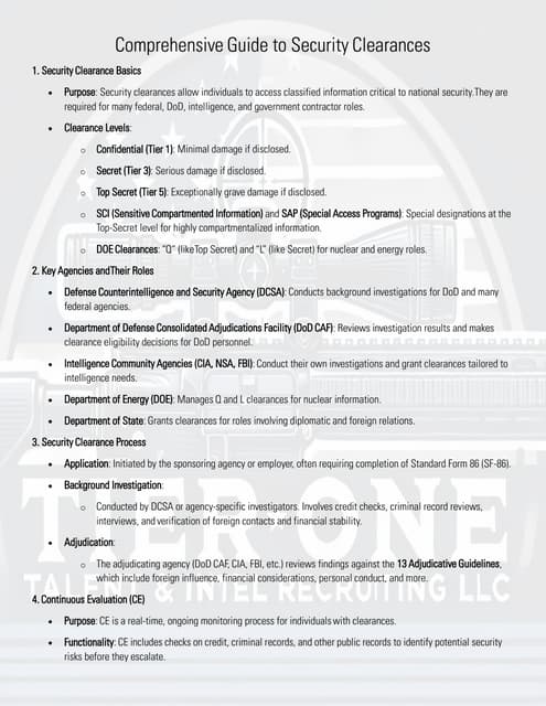 Security Clearance Comprehensive Overview.pdf Security Clearance Comprehensive Overview.pdf