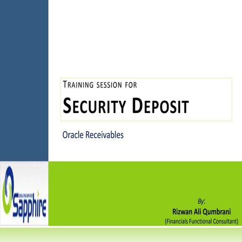 Security Deposit | PPTX