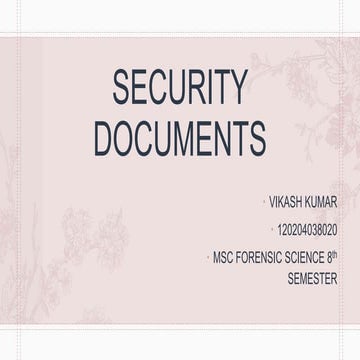 SECURITY DOCUMENTS Questioned Documents .pptx