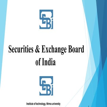Security exchange board of india | PPT