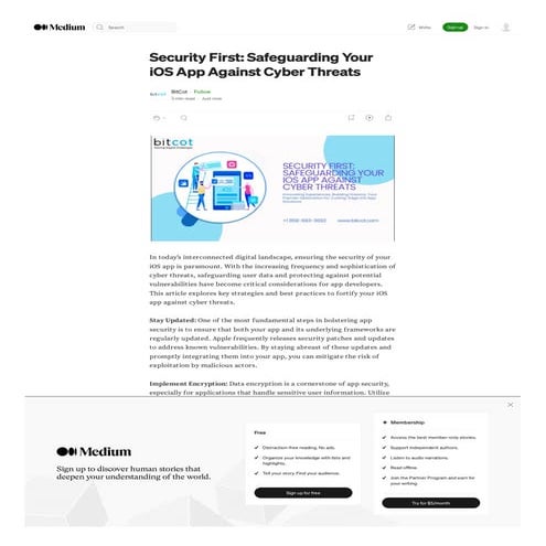 Security First Safeguarding Your Ios App Against Cyber Threats Pdf