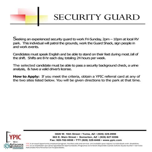 Security Guard Flex | PDF