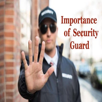 Security guards | PPTX