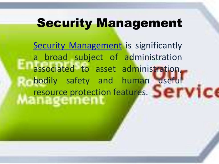Security management