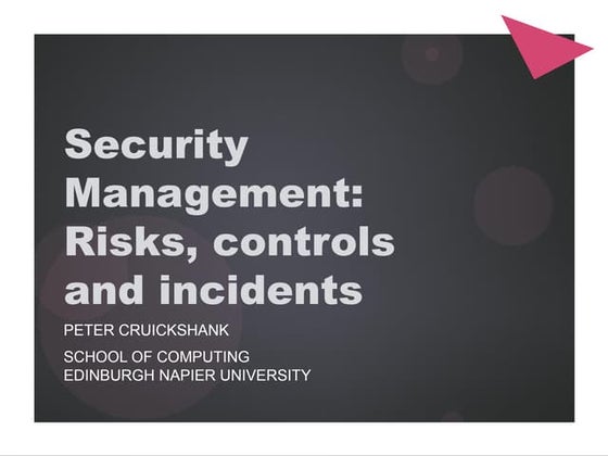 Cybersecurity risk management 101 | PPT