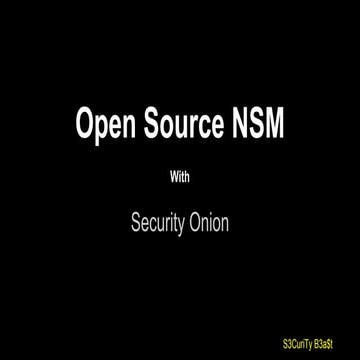Security onion | PPTX