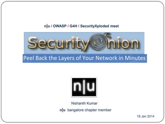 Security Onion - Brief | PPT