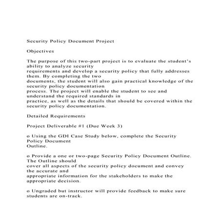 Security Policy Document Project Objectives The purpos.docx