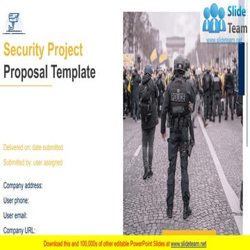 Security Project Proposal Template PowerPoint Presentation Slides | PDF