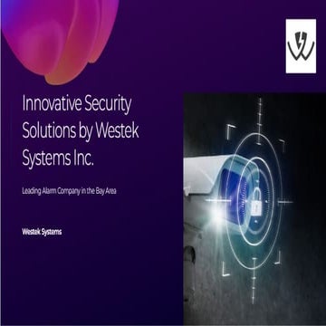 Security System Company - Westek Systems | PPTX