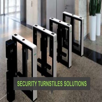 SECURITY TURNSTILES MANUFACTURERS IN USA | PPT