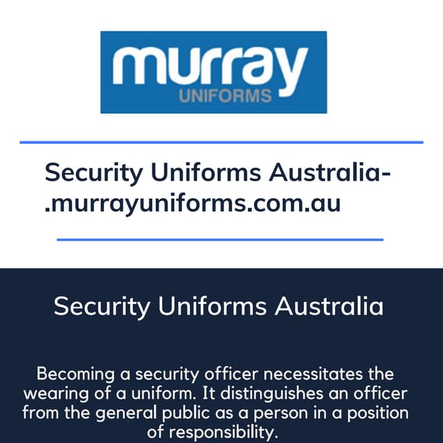 Security Uniforms Australia- .murrayuniforms.com.au | Women\'s ...