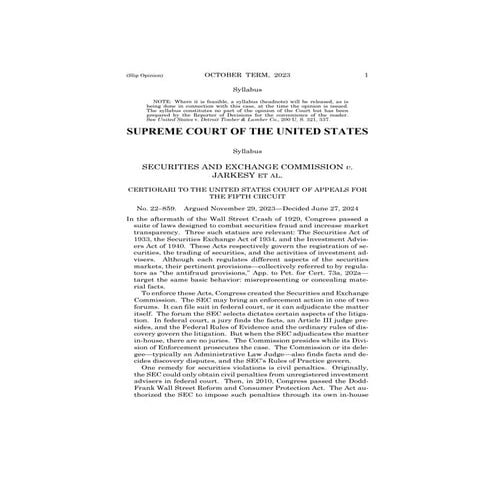 Securities & Exchange Commission Vs. Jarkesy - 22-859_1924.pdf