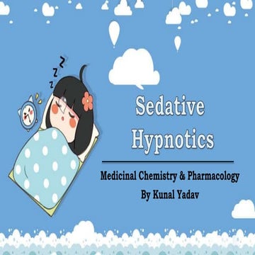 Sedative hypnotics | PPT