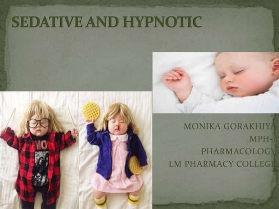 Sedatives and hypnotics | PPT