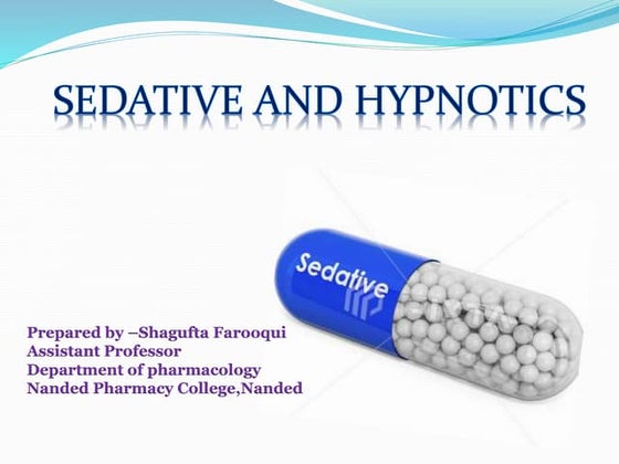 Sedatives | PPT
