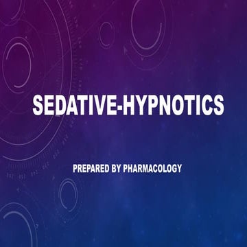 Sedative drugs | PPT