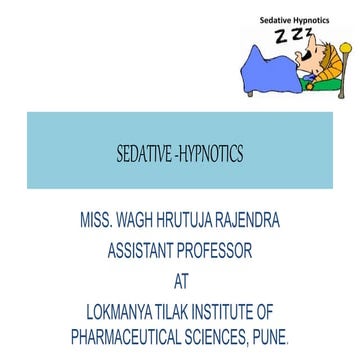 Sedatives and hypnotics | PPT