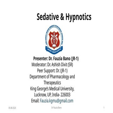 Sedative & Hypnotics classification and drugs | PPTX
