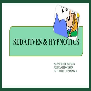 Sedatives and hypnotics | PPT