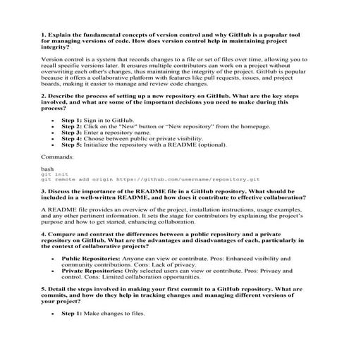 Questions and Answers git and github.pdf