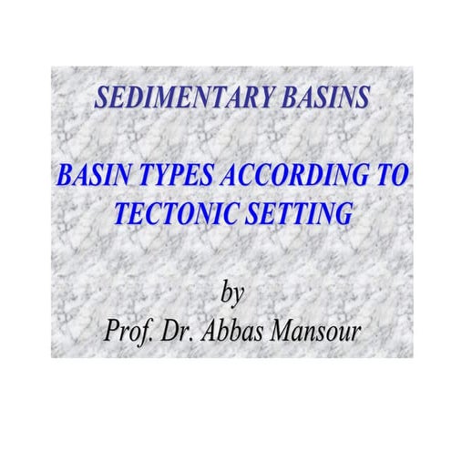 Sed basin lecture3 slides.pdf vhb,nb,nbv | PPT
