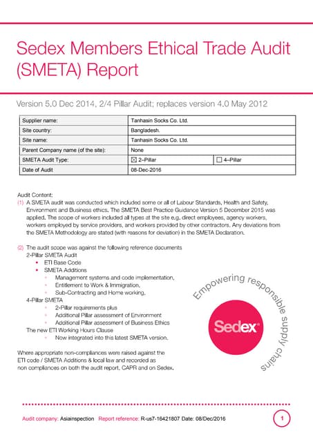 Bsci (audit checklist) | PDF | Business Accounting & Finance | Business