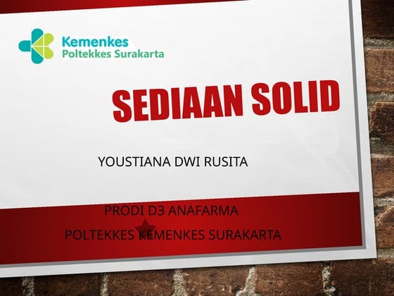 PENGGOLONGAN DAN BENTUK SEDIAAN OBAT | PPTX