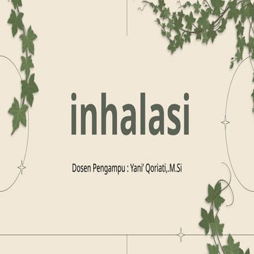 SEDIAAN LIQUID INHALASI.pptx............ | PPTX