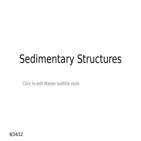 Sedimentary structures | PDF