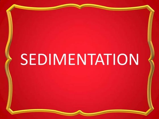 Primary sedimentation | PPTX | Physics | Science