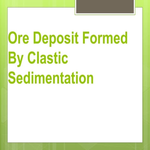SEDIMENTATION.ppt | Geology | Science