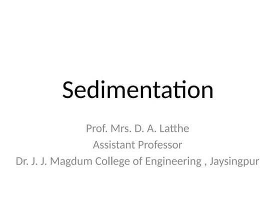 sedimentation and its types | PPTX | Geology | Science