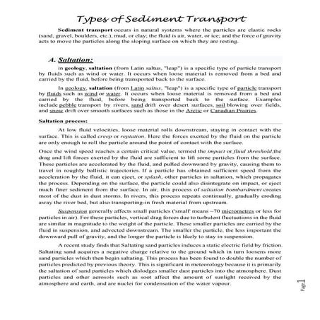 Sediment transport | PDF | Physics | Science