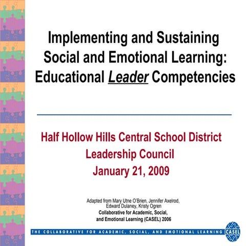 Social emotional learning | PPT