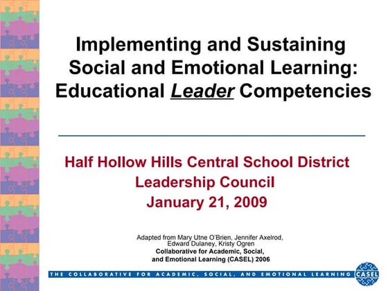 Social emotional learning | PPT