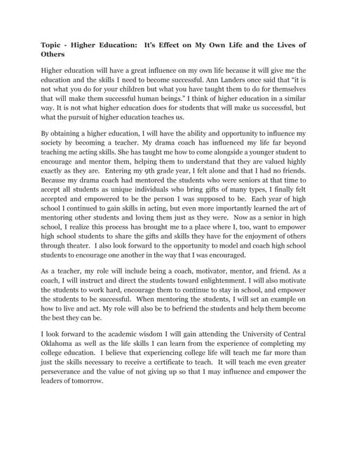 Law school college essay sample | PDF