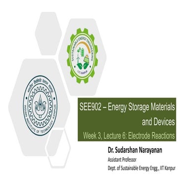 Energy Storage Materials and Devices Lecture 2 | PPT