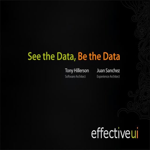See the Data, Be the Data | PDF