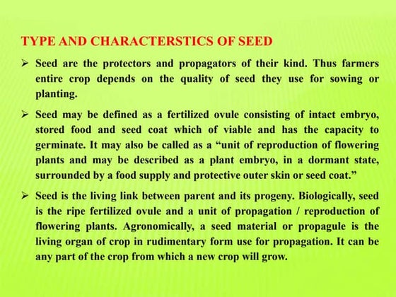 Preparation of seed bed | PPT