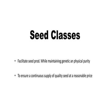 Seed classes veg seed prod | PPTX