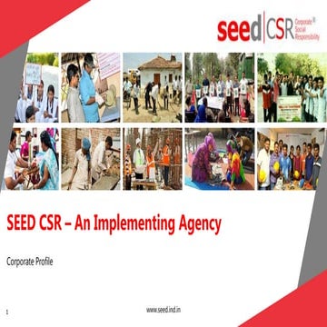 SEED | CSR Corporate Deck | PPT