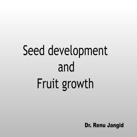 Plant embryo development | PPTX